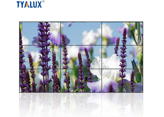 3X3 60 inch Ultra thin 1.8MM advertising LCD Video Wall display with 4k input