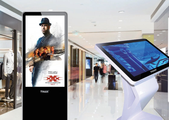 Floor stand Touch Screen Digital Signage , 1080P Standing Advertising Player kiosk