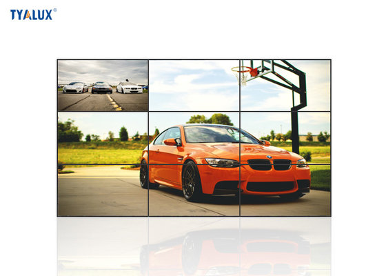 3.5Mm bezel LCD video wall display , 55 inch ultra narrow lcd splicing wall