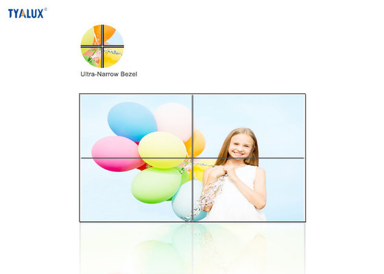 4.9Mm bezel seamless 4x4 lcd video wall 47" ultra narrow lcd splicing display wall
