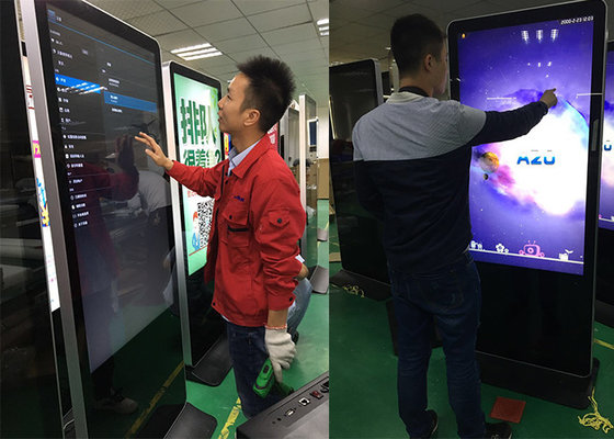 Advertising Stand Alone Digital Signage Screens , Interactive Multi Touch Kiosk 1920x1080