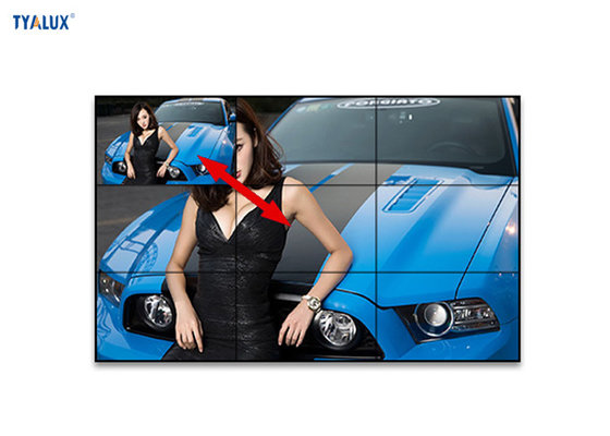 Stand Alone Clear LCD Advertising Wall / 46" LED Digital Display Screens full color