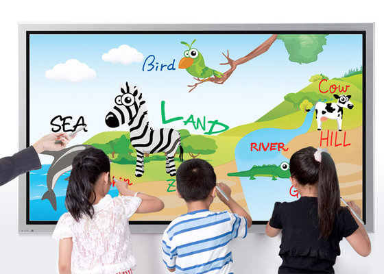 98" Interactive Touch Display / Big Touch Screen Monitor For Classroom Education