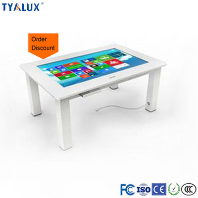 42 Inch Waterproof Interactive Touch Table , Digital Signage Kiosk For Restaurant / Coffee Shop
