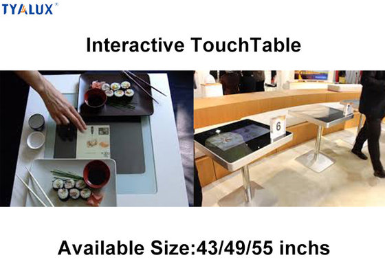 43" 4K Touch Screen Digital Signage For Conference / Restaurant , High Definition