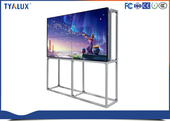 55" FHD 1.8 mm ultra narrow bezel seamless video wall for fashion store advertising