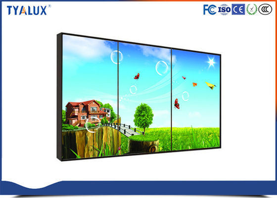 55" FHD 1.8 mm ultra narrow bezel seamless video wall for fashion store advertising