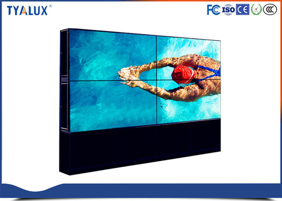 55" FHD 1.8 mm ultra narrow bezel seamless video wall for fashion store advertising