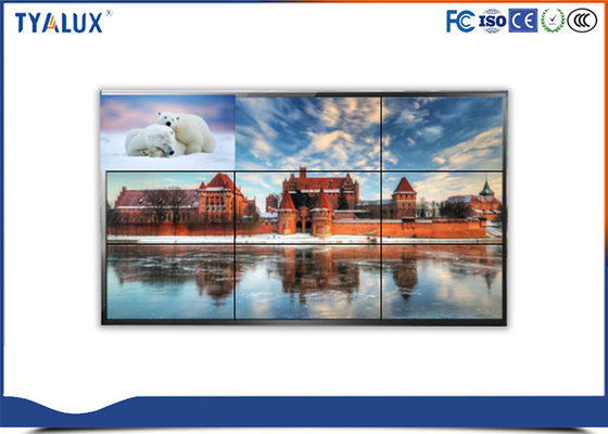 49 Inch narrow bezel lcd Video Wall Displays vga hdmi dvi with video wall controller