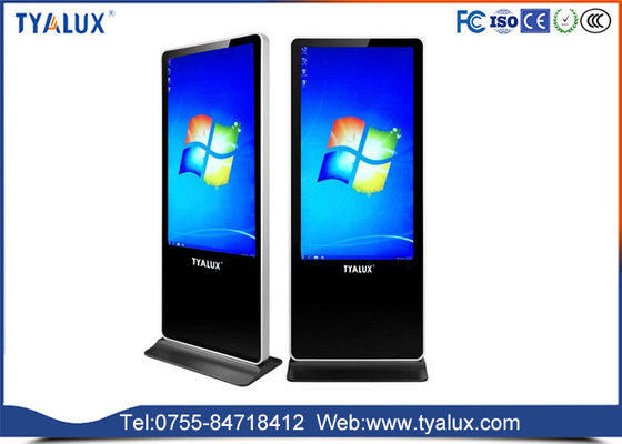 32" Ultra thin Digital Advertising Displays , interactive multi touch ad displays CE / ROHS / FCC