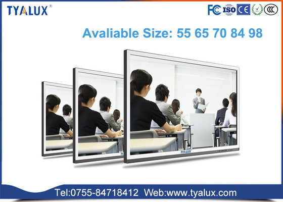 98 Inch School Classroom Finger Touch Interactive Whiteboard 450 Nits Easy Operation