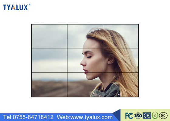 55 Inch 1080P resolution seamless video wall 3.5mm for mall advertising