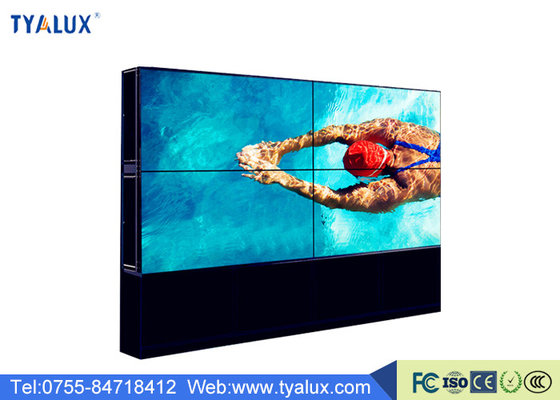 55 Inch 1080P resolution seamless video wall 3.5mm for mall advertising