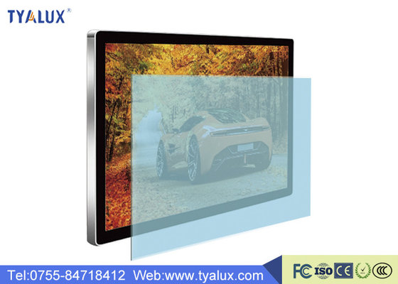 Custom 43 Inch Indoor Advertising LCD Screens / Transparent digital media signage