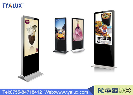 Indoor Touch Screen Lcd Media Player , Windows Totem 43"  Lcd Digital Signage Solution