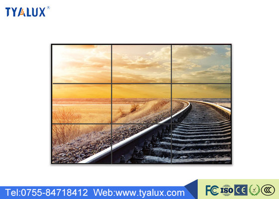 55 Narrow bezel interactive video wall digital signage displays built in 3D noise reduction