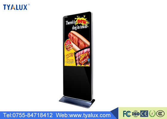 Stand Alone 55 Inch LCD Digital Signage , LCD AD Player Touch Function