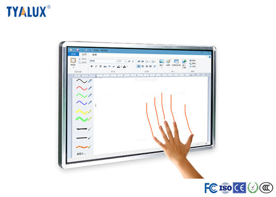 Wireless WIFI School and Office Electronic Interactive Whiteboard 55 Inch 10 point IR Touch