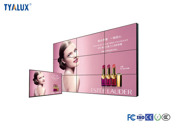55 inch Advertising Wall Mount LED Backlight Panel Ultra Narrow Bezel LCD Video Wall