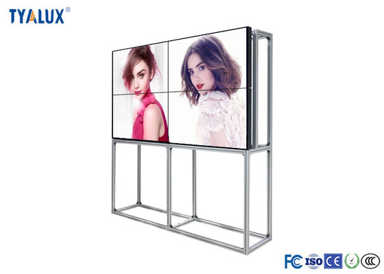 55 inch Advertising Wall Mount LED Backlight Panel Ultra Narrow Bezel LCD Video Wall