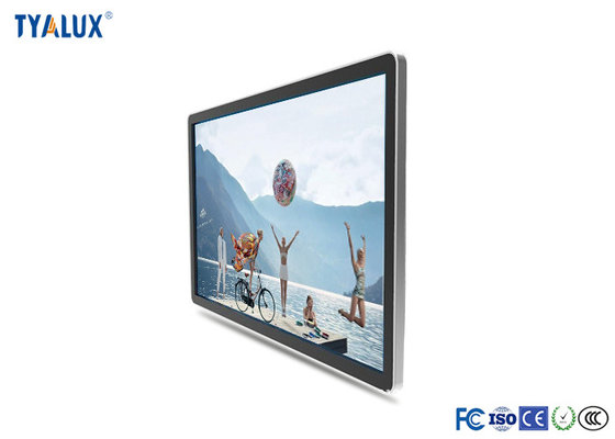 High Definition Wall Mounted Digital Advertising Displays 55 Inch Android 1080P