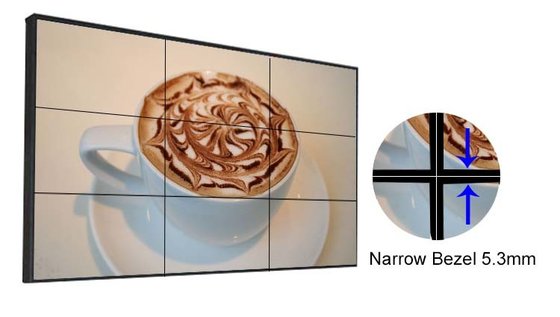 55 Inch HD 4K Supported 5.3mm Narrow Bezel LCD Video Wall with Orignal Panel