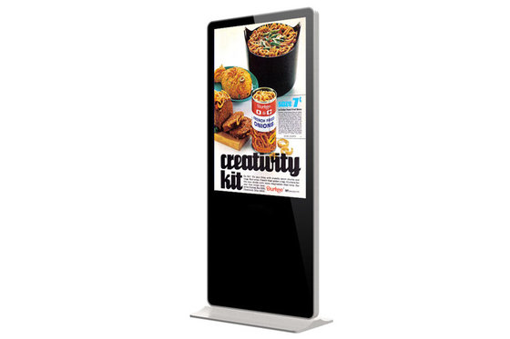Indoor Touch Screen Lcd Media Player , Windows Totem 43"  Lcd Digital Signage Solution