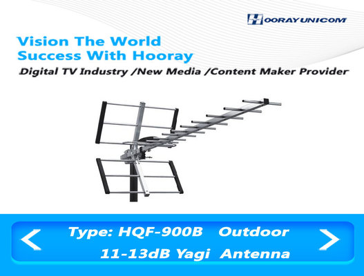 10-13dBi Gain UHF DTV Wireless System Aluminum Alloy Yagi Antenna