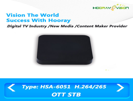 100Mb Ethernet IPTV OTT Set Top Box Quad Core Amlogic H.265 / H.264 decoding