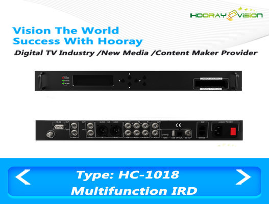 All In One Terrestrial Digital TV Satellite Receiver IRD Support 2 CAM with HDMI SDI AV USB