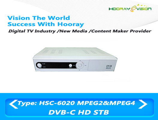 Digital H 264 Set Top Box DVB C Receive RF Signal 9M baud HD Symbol rate