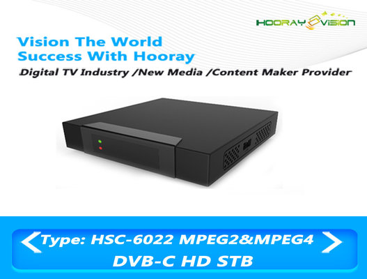 Mini Cardless Steel DVB C Set Top Box 75 Ω Teletext Output With OSD