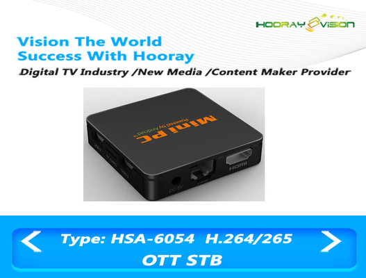 Plastic Small IPTV WIFI Set Top Box DC 5V / 2A JPEG / PNG Photo Playback