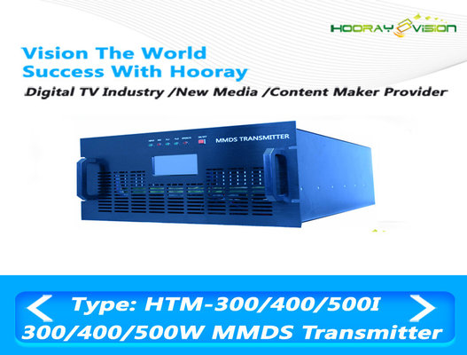Indoor Digital TV Transmitter 300W 400W MMDS Terrestrial 20dB Return Loss