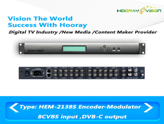 Video IP Encoder QAM Transmodulator AAC Supported DVB - C Tuner Connector