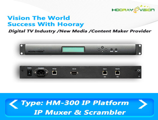 DTV High Speed IP Address Scrambler TS Stream AC 100V - 220V With Multiplexing