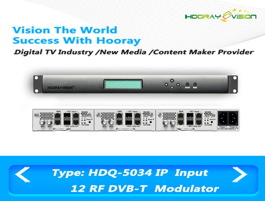 12 RF Output Digital TV Modulator Slot Card Modules Multiplexing Function