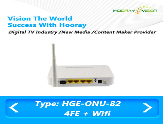 Fiber To The Home Equipment Broadband 4FE Multi Ports CATV GEPON ONU Terminal Unit