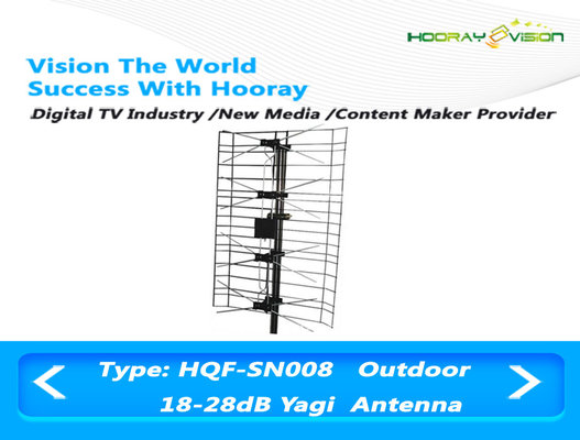 Anti - Jamming Digital TV Antenna / FM VHF UHF Antenna Direct Grounding 1.2M Length
