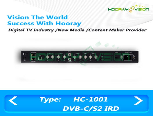 IRD Digital TV Satellite Receiver BNC Interface With WEB Management Mode