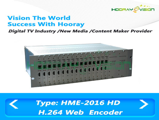 UDP RTMP Type Digital TV Encoder 30 Video Frame with 16 channels HDMI input