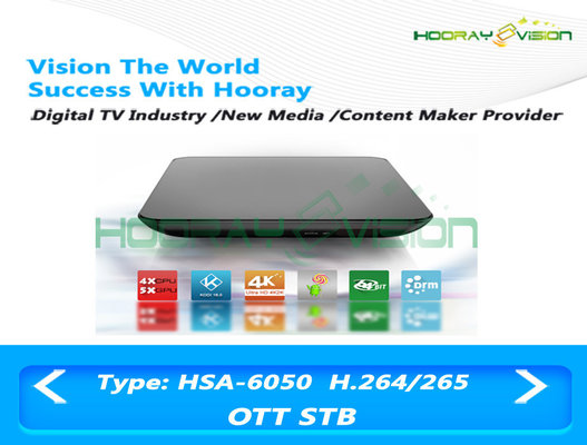 ULTRA HD Quad Core Smart Over The Top Set Top Box 64 - Bit Support Android 5.1