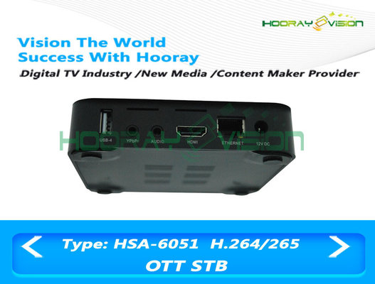 Bluetooth OTT Full HD Set Top Box  8GB Nand Flash Hardware 3D Graphics Acceleration