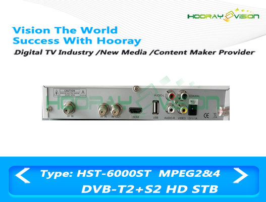Combo DVB T2 MPEG4 Set Top Box Digital Terrestrial TV Receiver With CAS SMS