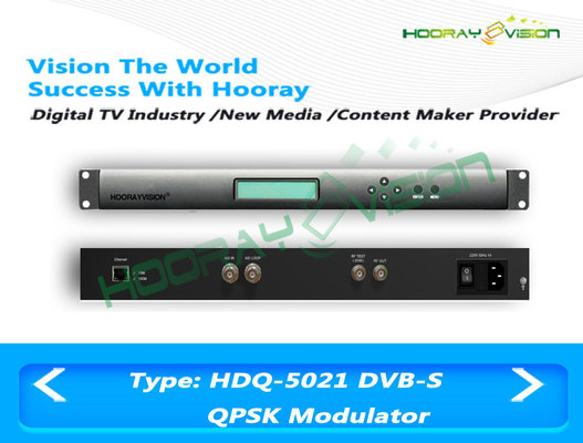 QPSK DVB-S Modulator Anti - Jamming 50Ω F Type Output 1.5M - 45Mps Symbol Rate