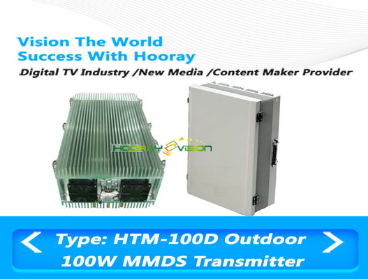 TV Station Broadcast TV Transmitter 100W Outdoor With Optional SMS Module