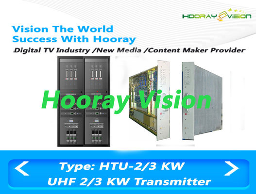 Indoor UHF Wireless Transmitter 2000w Web Control Built - In Cooling Fan