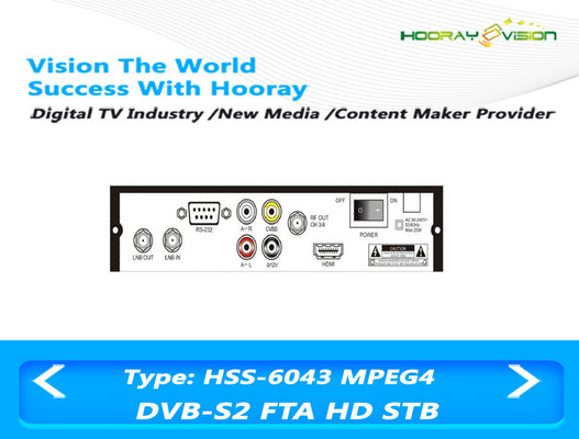 Satellite DVB S2 Set Top Box H.264 MPEG-2 Multi language OSD Support 22K Switcher