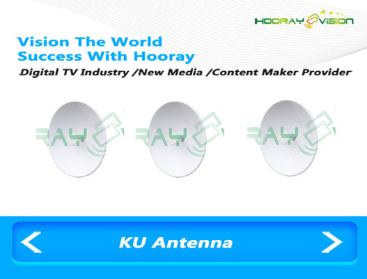 Linear Polarization Ku Band Antenna 20W 35dBi 10-14 GHz Frequency Range