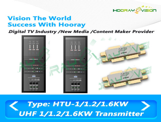 UHF Terrestrial DVB T Transmitter ,1200W 1600W Wireless TV Remote Transmitter